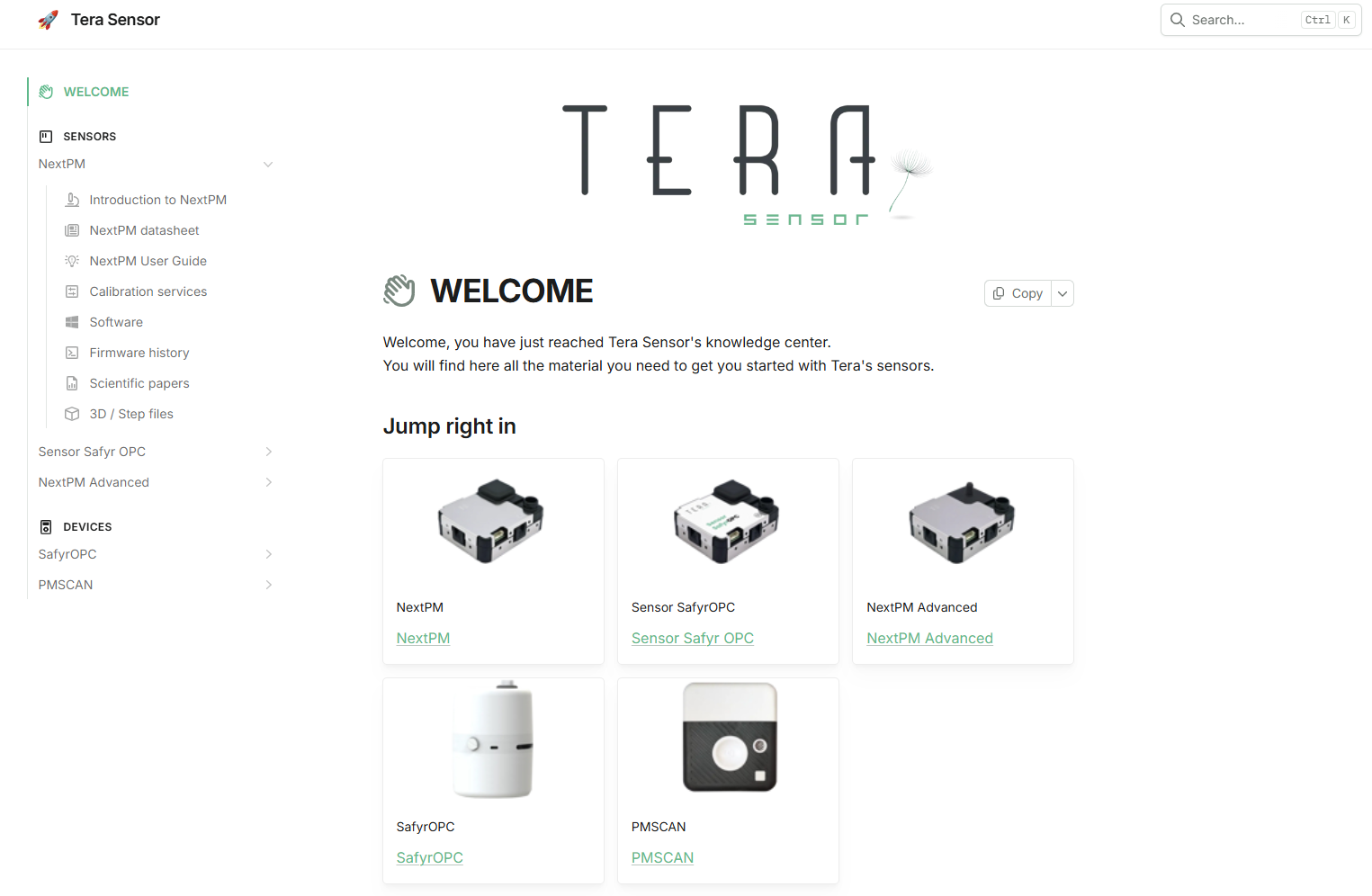 Tera Sensor | Innovative Air Quality & Particle Sensors
